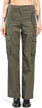 Burberry Check Trim Gabardine Cargo Trousers