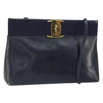 Ferragamo Pre-owned Ledertasche - - Pre-owned - Damen - Blau - ONE SIZE