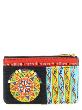 Dolce & Gabbana Womens Multicolor Cotton Cardholder Accessory