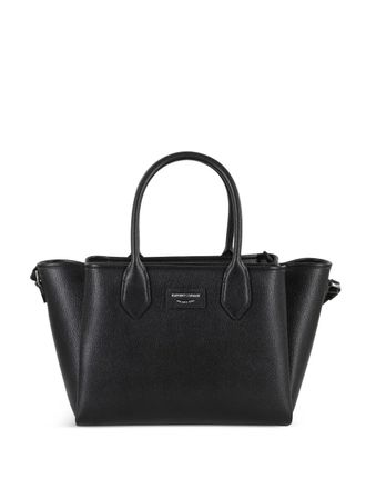 Emporio Armani sac cabas à anses sur le dessus - Noir