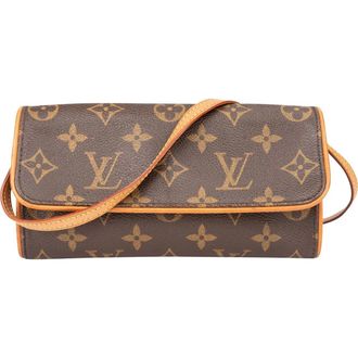 Louis Vuitton Crossbody Bags - Louis Vuitton Canvas Monogram Twin Pochette PM Cro - Gr. unisize - in Braun - f&uuml;r Damen