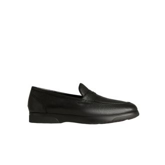 Kiton Mokassin aus Hirschleder mit Gummisohle - - Shoes - Herren - Schwarzk - 40 EU