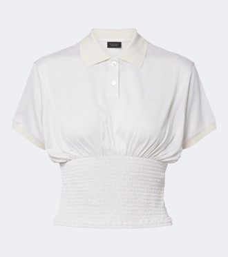 Gucci T-shirt Double G en soie m&eacute;lang&eacute;e