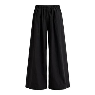 Meimeij Wide Hosen - - Trousers - Damen - Schwarzk - S