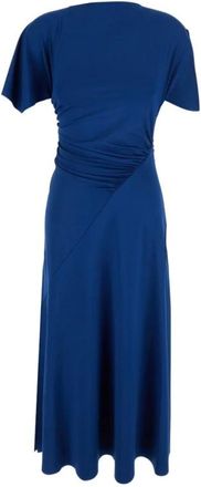 Victoria Beckham Femme, Robes, Bleu, Taille: 34 FR Robe Mi-longue Dolman