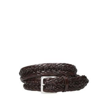 Orciani Homme, Accessoires, Brun, Taille: 90 CM Ceinture Tress&eacute;e en Cuir