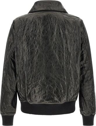 Rick Owens Leather Jacket - Black