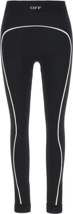 Off-white Femme, Pantalons, Noir, Taille: 36/38 FR Off Stamp Seamless Leggings