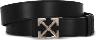 Off-white Homme, Accessoires, Noir, Taille: 85 CM Arrow Quote Reversible 35mm Belt