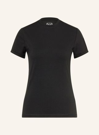 super.natural Funktionsw&auml;sche-Shirt Lux Mit Merinowolle schwarz