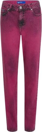 Karl Lagerfeld Femme, Jeans, Rose, Taille: W27 L30 Jean Mom Peinture &agrave; la Bombe
