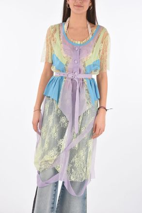 Maison Margiela MM0 Lace Dress with Belt Maison Margiela