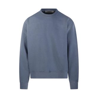 Golden Goose Femme, Sweatshirts et sweats &agrave; capuche, Bleu, Taille: 40 FR Boxi SweaT-shirt Logo Patch