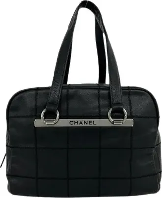 Chanel Sac cabas Pre-owned en cuir caviar - Femme - Pre-owned - Noir - Taille: ONE Size