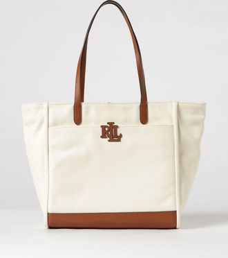 Lauren Ralph Lauren Sac Cabas LAUREN RALPH LAUREN Femme couleur Cr&egrave;me