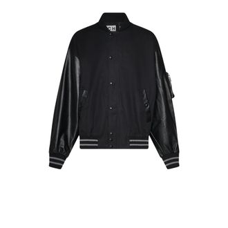 John Richmond Contrast-Sleeve Bomber Jacket - - Jackets - Herren - Schwarzk - M