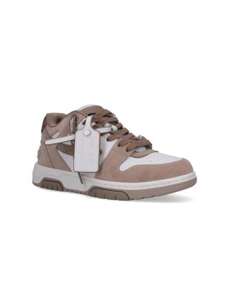 Off-white Mens Sneakers Silver Upper: Cow Suede