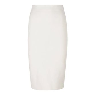 Tom Ford Jupe crayon ajust&eacute;e longueur genou avec d&eacute;tails sculptants - Femme - Jupes - Blanc - Taille: 38 FR