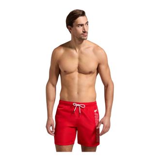 Dirk Bikkembergs Rote Seitenlogo Badehose - - Swimwear - Herren - Rot - M