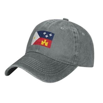 Generic Drapeau De LAcadiana Homme Femme Snapback Cap Confortable Casquettes Snapback Athl&eacute;tique Casquette De Baseball pour Voyage Golf Running