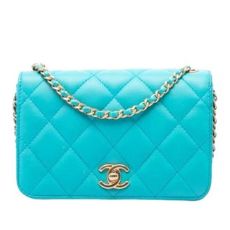 Chanel Pre-owned Quilted Crossbody Bag - - Pre-owned - Damen - Blau - ONE SIZE