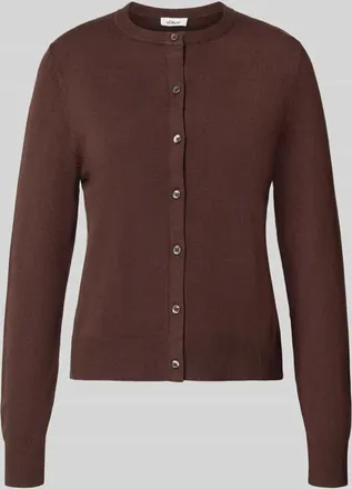 s.Oliver Red Label Regular Fit Strickjacke aus Viskose-Mix