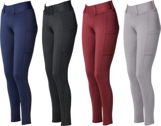 Pfiff 103100 Reitleggings Selina Damen, mit Handytasche, Bordeaux 38