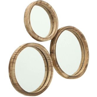 Wadiga Wadiga - Ensemble de miroirs ronds jones, lot de 3