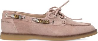 Pinko Wildleder-Loafer mit Schn&uuml;rung - Rosa