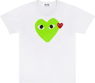 Comme Des Gar&ccedil;ons Homme, Tops, Vert, Taille: XL Emblem Heart T-Shirt