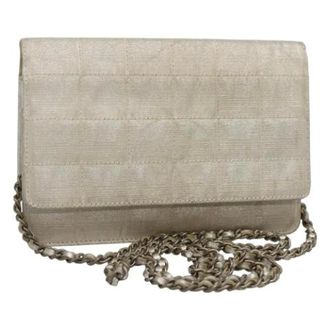 Chanel Pre-owned Nylon sacs-chanel - Femme - Pre-owned - Gris - Taille: ONE Size