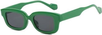 Generic Lunettes De Soleil Carr&eacute;es For Hommes Et Femmes, Id&eacute;ales For Lext&eacute;rieur, La Conduite, Les Vacances Ou F&ecirc;tes(Green)