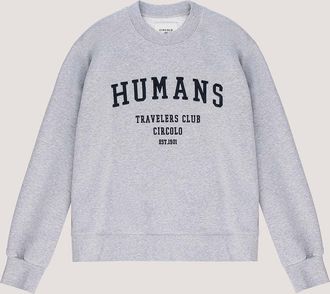 Circolo 1901 Humans sweatshirt, Grigio Melange, M, Woman