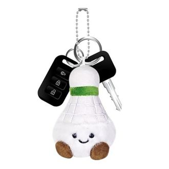 Generico Porte-Cl&eacute;s En Peluche Mignon, Porte-cl&eacute;s Peluche Badminton Mignon, J-oli Ornement En P-eluche De Badminton, Mini Porte-Cl&eacute;s Cartoon Charm Sac Charmes 