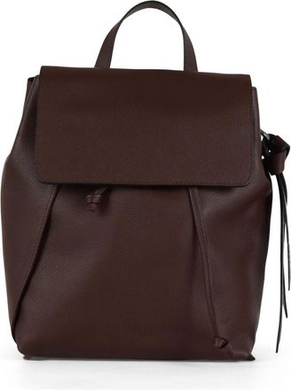 Rebelle Femme, Sacs, Brun, Taille: ONE Size Sac &agrave; dos en cuir gaufr&eacute; Imogene