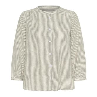 Part Two Vetiver Stripe Leinenhemd - - Blouses & Shirts - Damen - Beige - XS