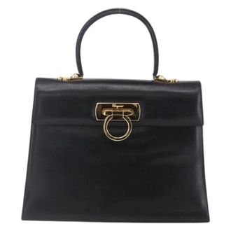 Ferragamo Pre-owned Lederhandtasche - - Pre-owned - Damen - Schwarzk - ONE SIZE