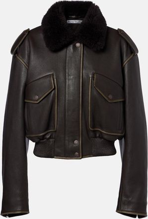Acne Studios Veste bomber en cuir