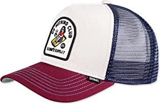 Djinns DNC New 1.3 Offwhite/Wine HFT Trucker Cap - One-Size 56-59