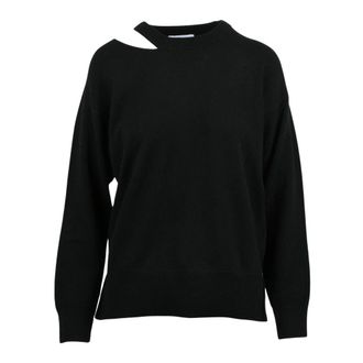 Alpha Studio Pullover Rundhalsausschnitt - - Knitwear - Damen - Schwarzk - XS