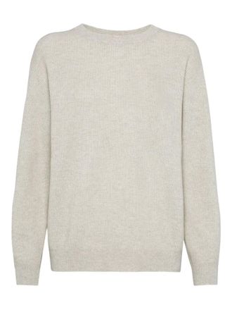 Brunello Cucinelli pull en maille à manches longues - Tons neutres