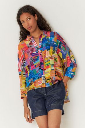 SKFK Damen vegan Shirt Morning Mehrfarbig