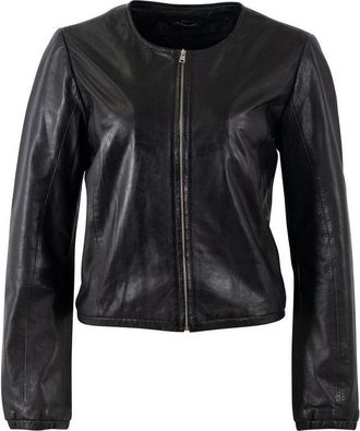 Mauritius Lederjacke MWYanna aus leichtem Material, kragenlos