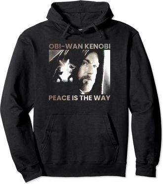 Star Wars Obi-Wan Kenobi Peace Is The Way Quote Pullover Hoodie