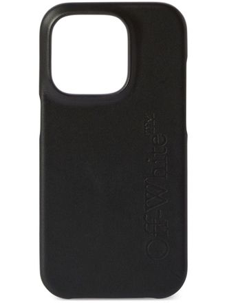 Off-white coque diPhone 14 Pro Bookish - Noir