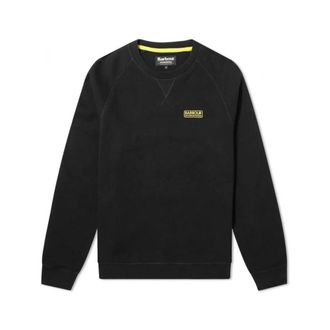 Barbour Essentielles Crew Sweatshirt mit Raglan&auml;rmeln - - Sweatshirts & Hoodies - Herren - Schwarzk - L