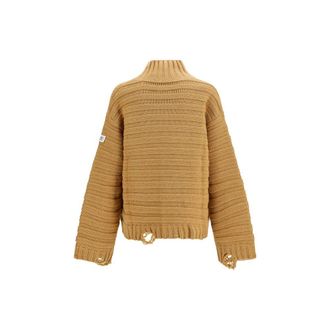 Maison Margiela Mens Beige Wool Oves Aries Turtleneck Clothing