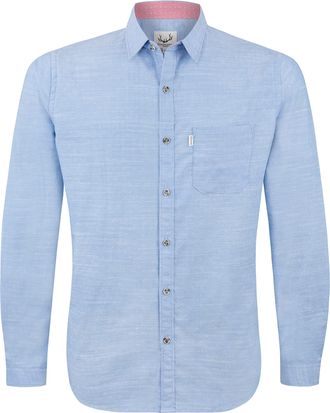 Stockerpoint Herren Niklas Trachtenhemd, hellblau, XL
