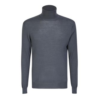 Dell'Oglio Homme, Pulls, Bleu, Taille: L Pull ras du cou