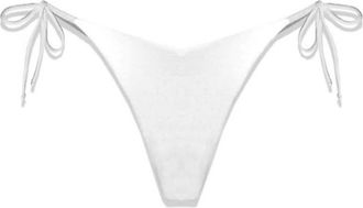 MC2 Saint Barth Femme, Maillots de bain, Blanc, Taille: ONE Size Norah Cheeky Swim Briefs